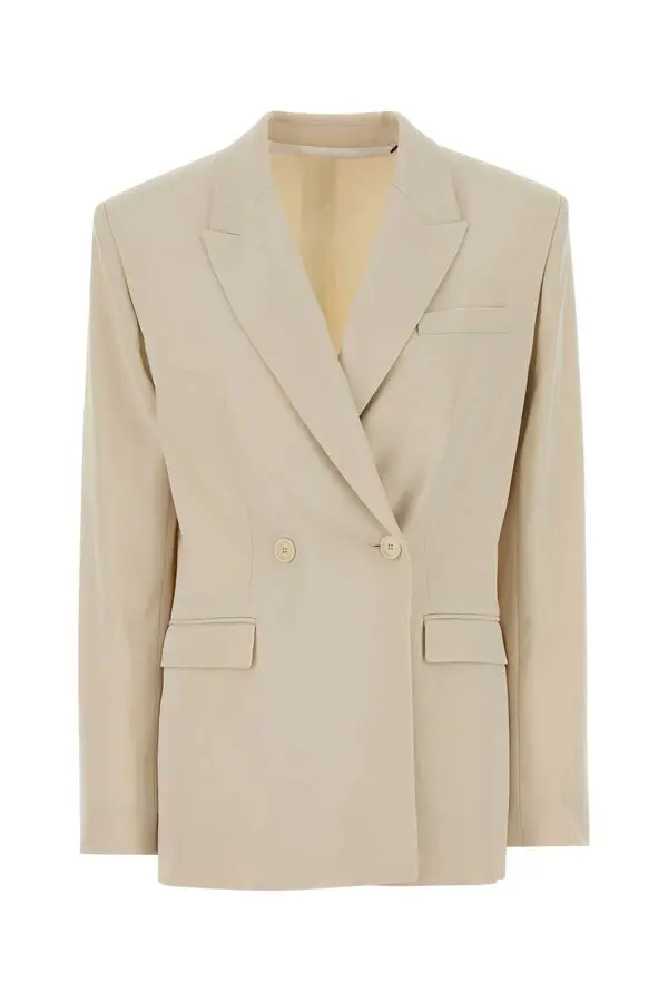 Isabel Marant Étoile Sand Crepe Oversize Calie Blazer - Brown