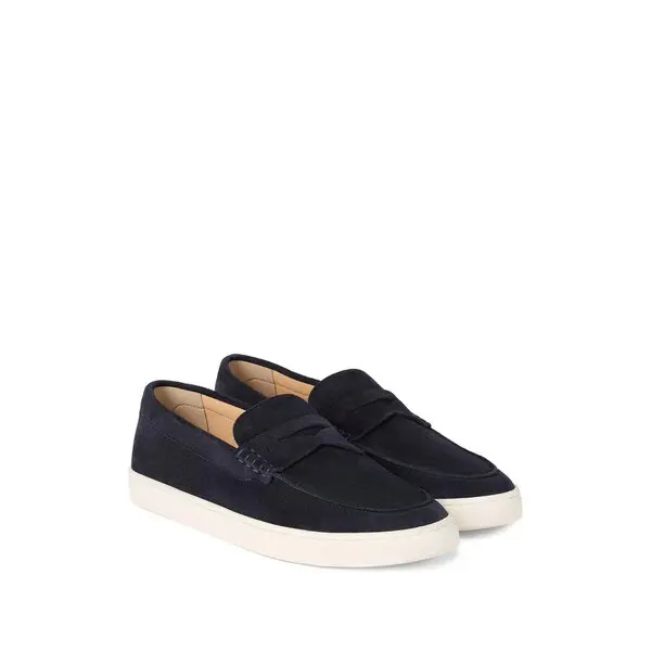 Brunello Cucinelli Suede Slip-on Loafers