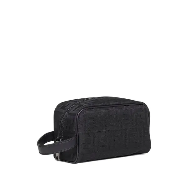 Fendi Embossed Calf Leather Travel Bag