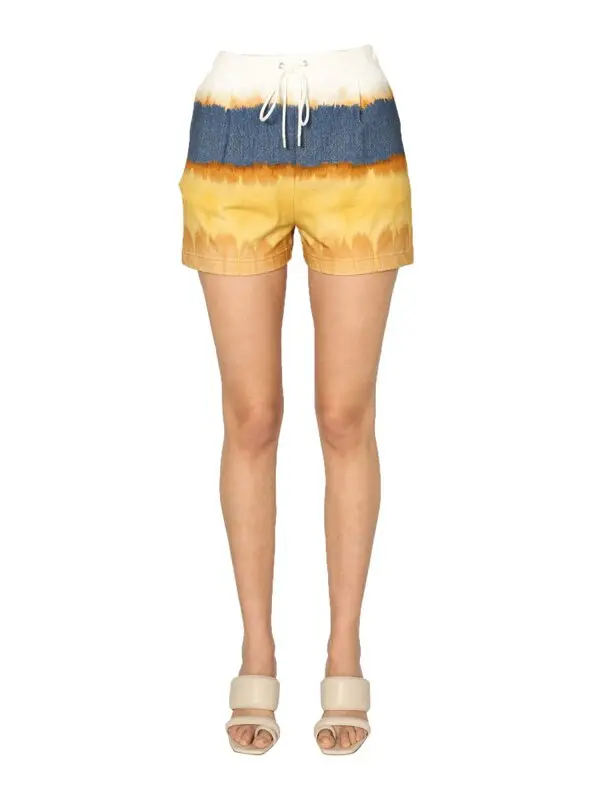 Alberta Ferretti Cotton Shorts - Yellow