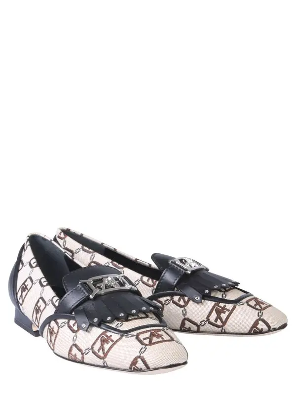 Alberta Ferretti Logo Moccasins