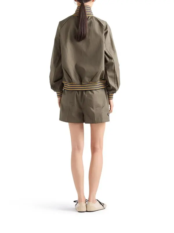 Prada Technical Fabric Shorts With Drawstring Waist
