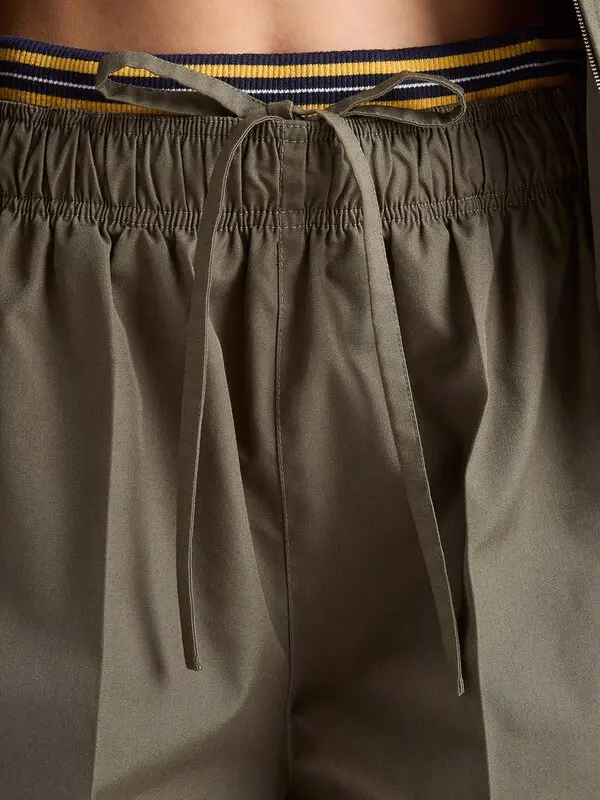 Prada Technical Fabric Shorts With Drawstring Waist