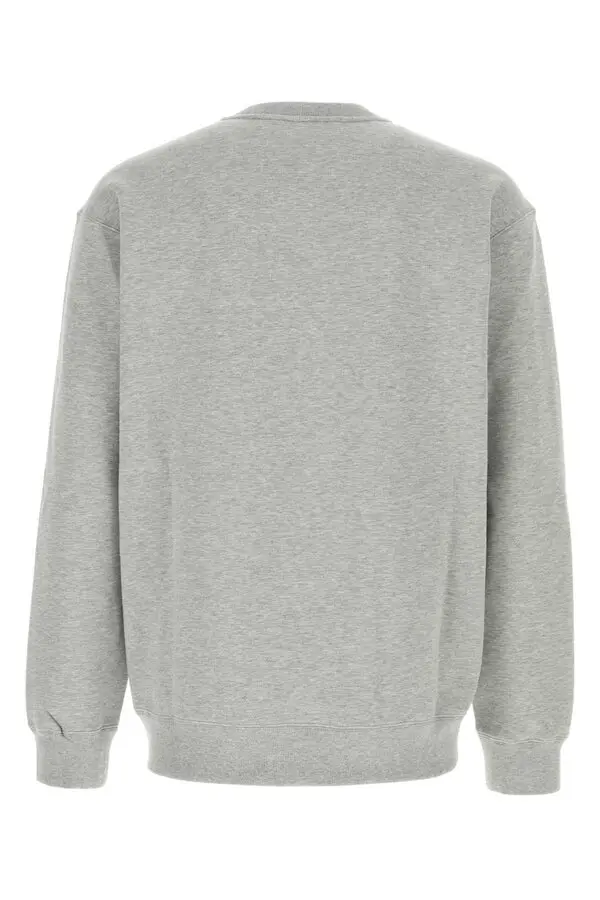 Gucci Grey Cotton Sweatshirt With Logo Detail - Gray