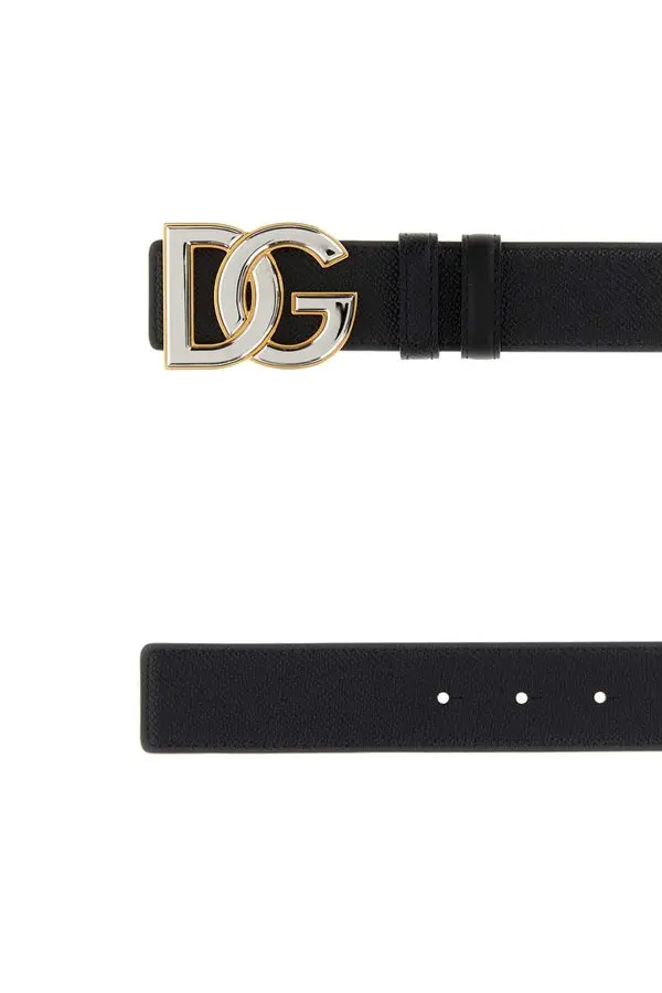 Dolce & Gabbana Leather Belt - Black