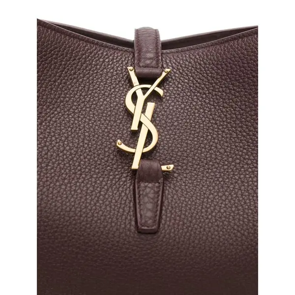 Saint Laurent Cassandra Hook Buckle Tote Bag - Brown