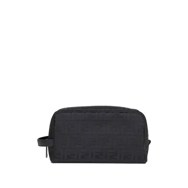 Fendi Ff Nylon Wash Bag - Black