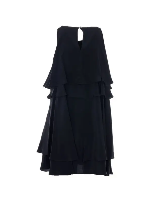 AMI Paris Short Sleeveless Ruffled Dress