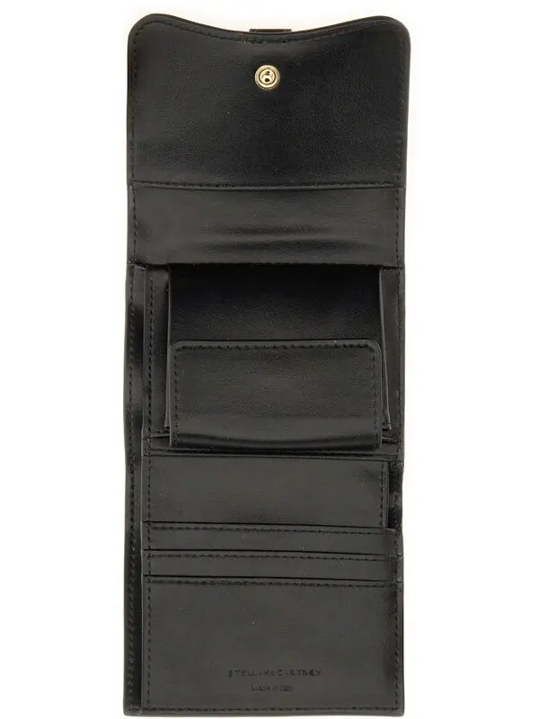 Stella McCartney Ryder Tri-fold Wallet - Black