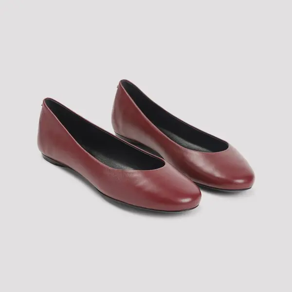 LANVIN Red Lambskin Ballerinas