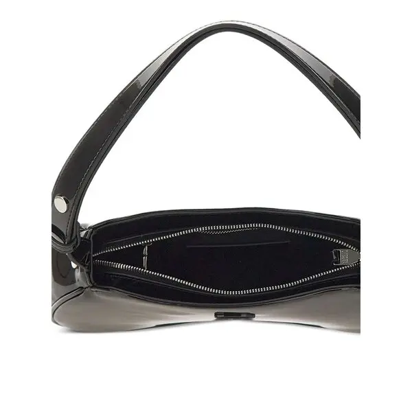 DIESEL® Patent Shoulder Bag - Black