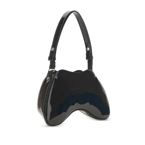 DIESEL® Patent Shoulder Bag - Black