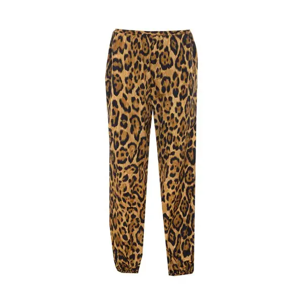 Alaïa Balloon Pants Animal Print - Brown