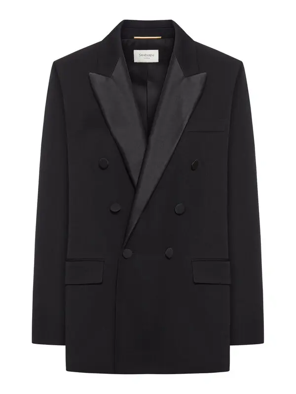 Saint Laurent Grain De Poudre Smoking Jacket