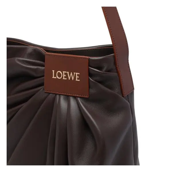 Loewe Draped Tote Bag With Logo Detail
