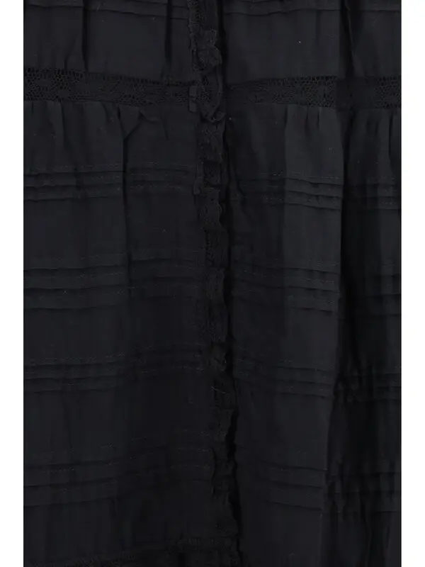 Isabel Marant Étoile Paule Long Ruffled Dress - Black