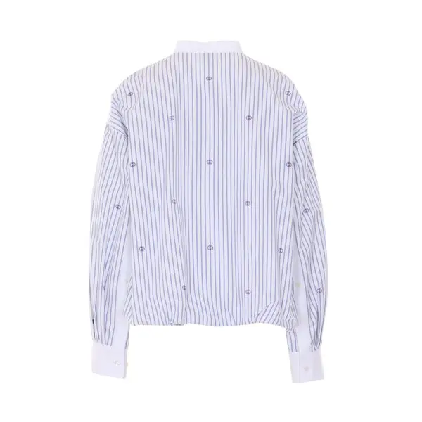Gucci Incrocio Gg Pinstriped Shirt
