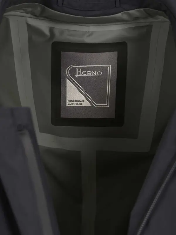 Herno Polyester Microfibre Hooded Raincoat