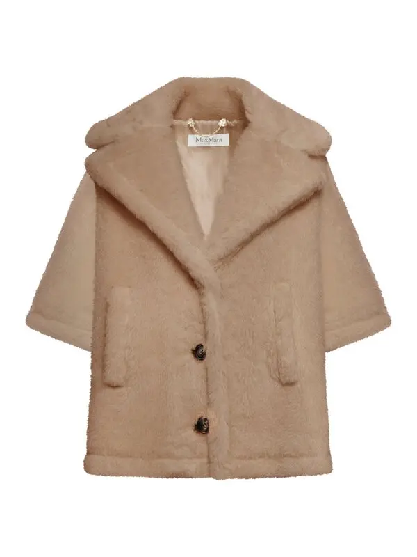 Max Mara Corvino Teddy Short Coat - Cream