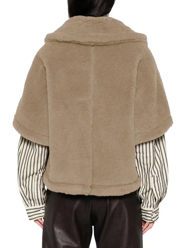 Max Mara Corvino Teddy Short Coat - Cream
