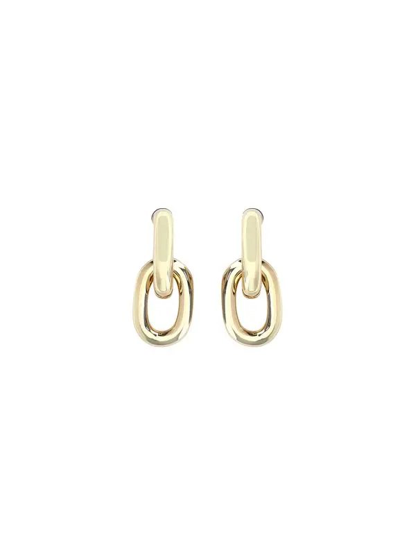 Rabanne Double Xl Link Earrings - Gold