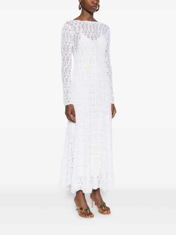 FORTE_FORTE Lace Long Dress - Multicolor