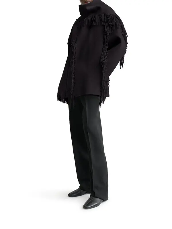 TOTEME Bouclé Jacket With Fringed Scarf
