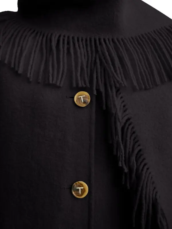 TOTEME Bouclé Jacket With Fringed Scarf
