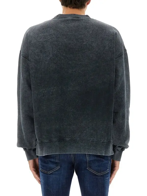 Dsquared2 Crewneck Sweatshirt With Embossed Logo - Gray