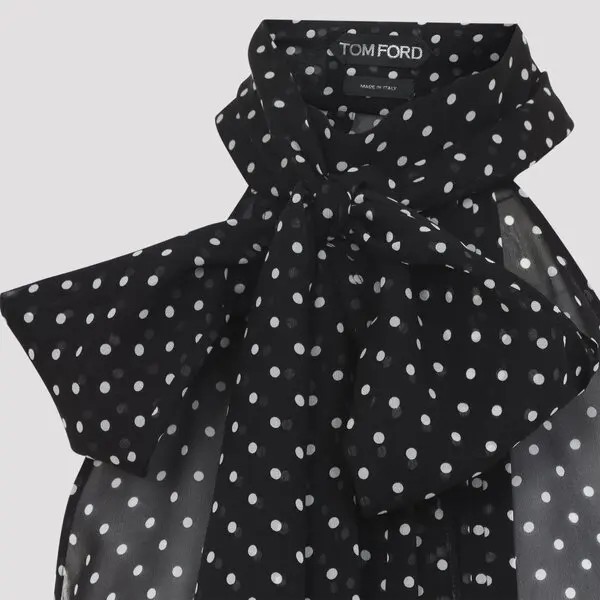 TOM FORD Polka Dot Silk Top