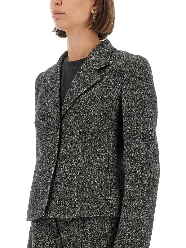 Dolce & Gabbana Single-breasted Jacket In Wool Blend