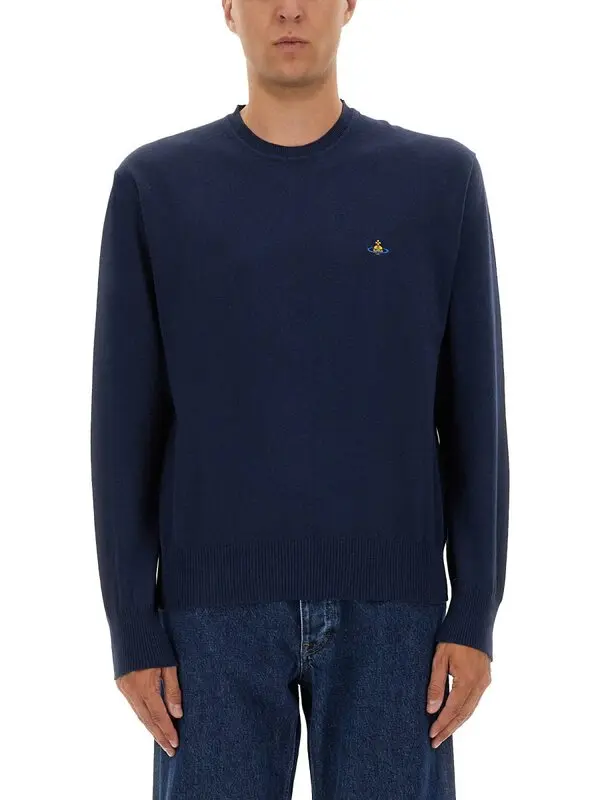 VIVIENNE WESTWOOD Alex Jersey With Logo - Blue
