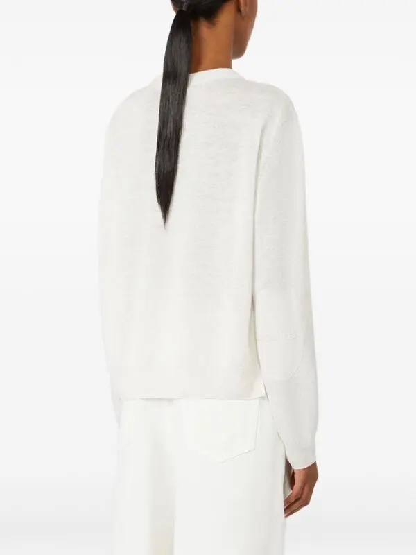 Max Mara Linen Crewneck Sweater - Multicolor