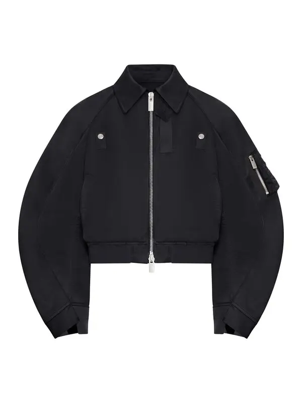 Sacai Cotton Chino X Nylon Twill Blouson - Black