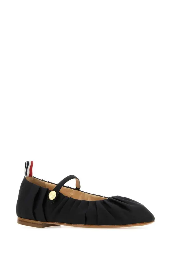 Thom Browne Fabric Ballerinas - Black