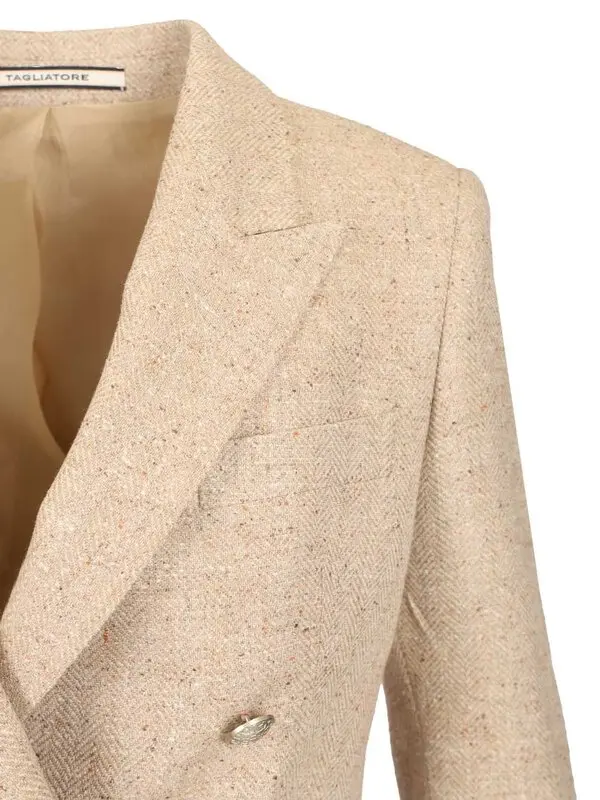 Tagliatore Double-breasted Peak Lapel Blazer