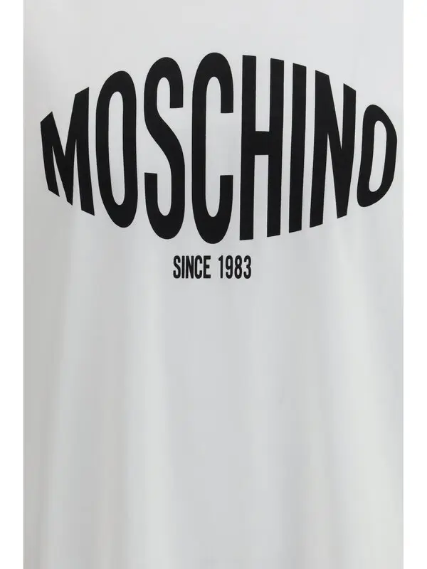 Moschino Logo Printed T-shirt - White