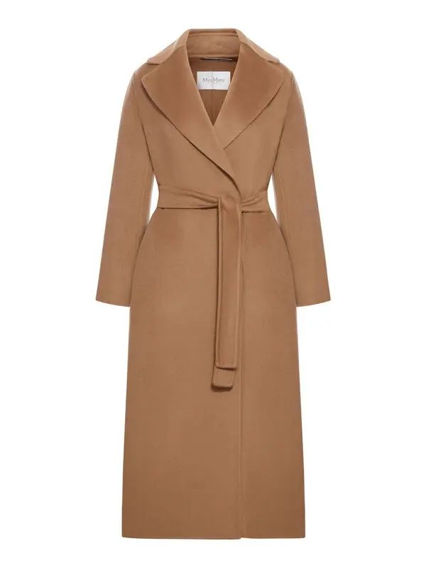 Max Mara Aceri Cashmere Robe Coat - Brown