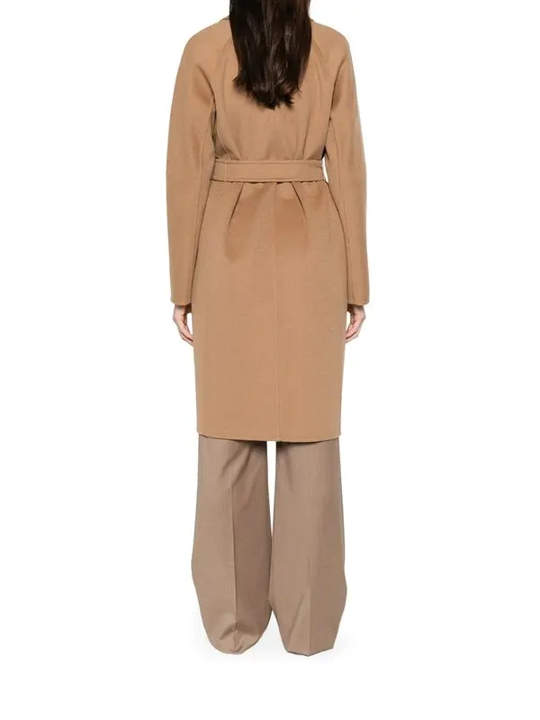 Max Mara Aceri Cashmere Robe Coat - Brown