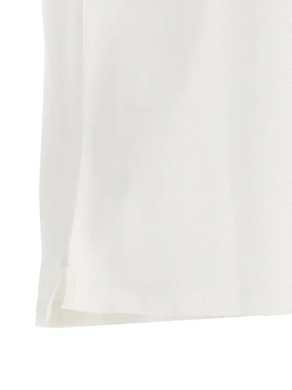 Burberry Logo Embroidery Polo Shirt - White