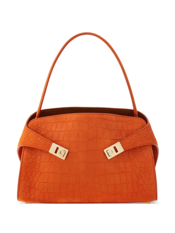 FERRAGAMO Small Leather Tote Bag