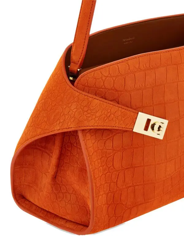 FERRAGAMO Small Leather Tote Bag