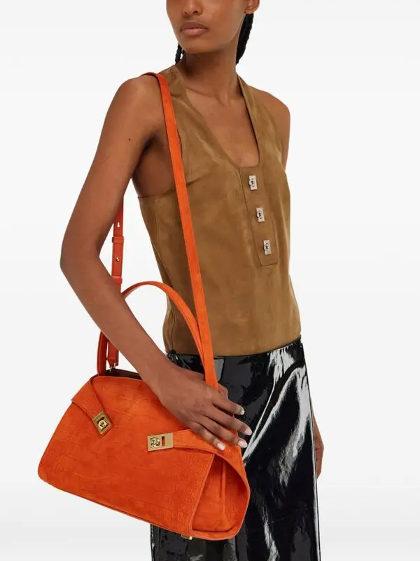 FERRAGAMO Small Leather Tote Bag
