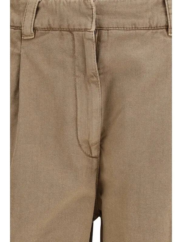 Brunello Cucinelli Linen Shorts - Cream