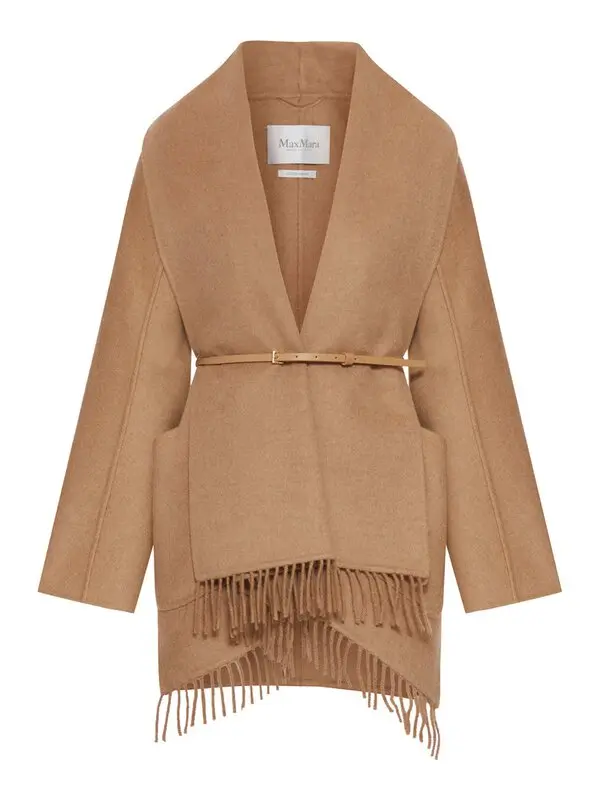 Max Mara Camel Hair Cardigan Coat - Brown