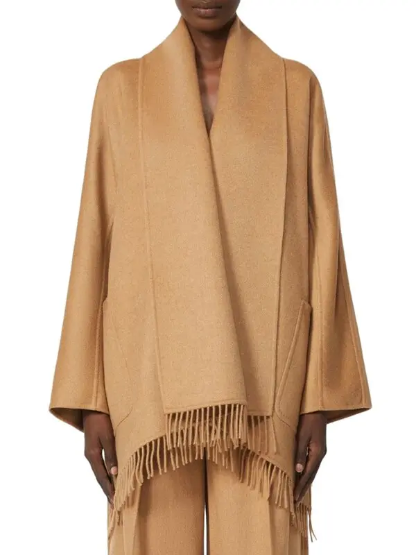 Max Mara Camel Hair Cardigan Coat