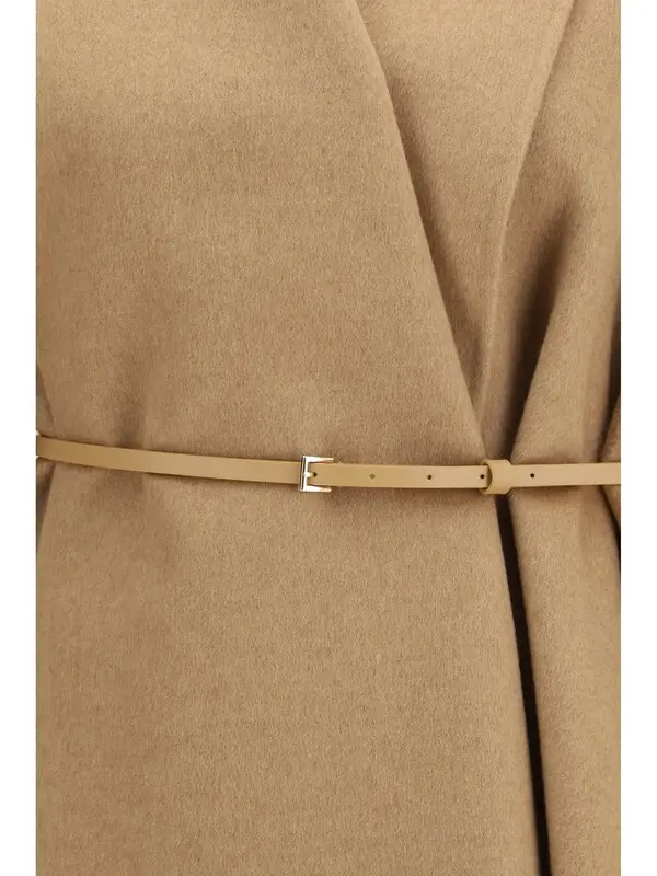 Max Mara Camel Hair Cardigan Coat - Cream