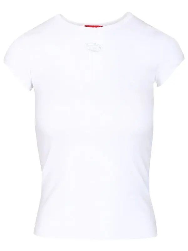 DIESEL® Slim-fit T-shirt With Embroidered Logo - White