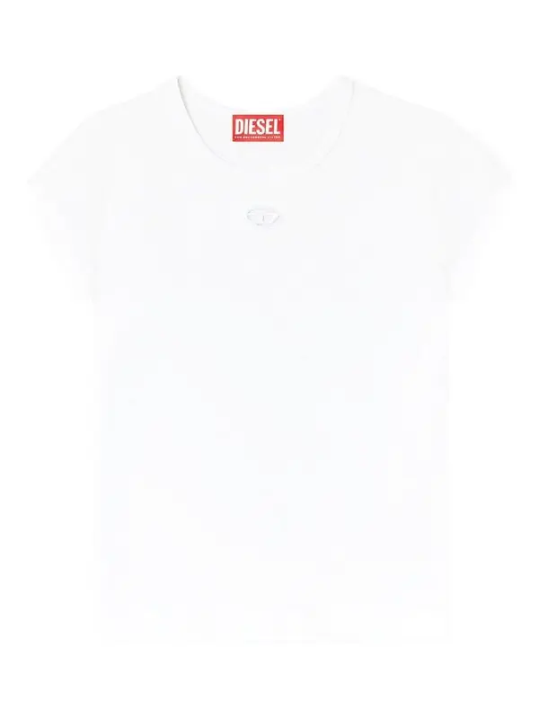 DIESEL® Slim-fit T-shirt With Embroidered Logo