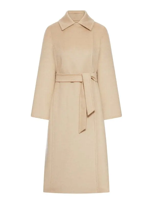 Max Mara Riccio Camel Coat - Multicolor
